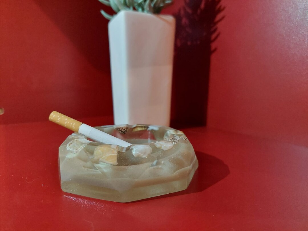 Ashtray/ashtray Filled With Sand and Shells - Etsy