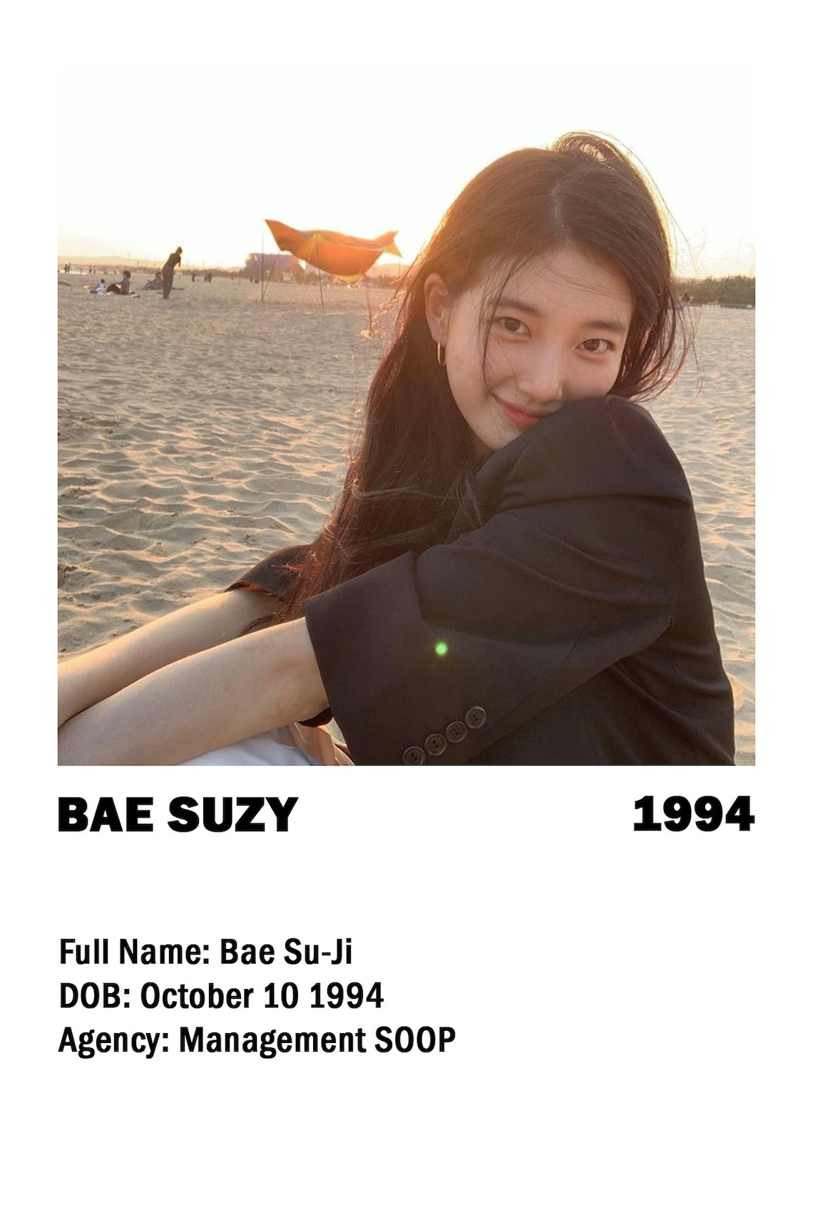 Bae Suzy Aesthetic 6x4" Minimalist-style Poster Print - Etsy