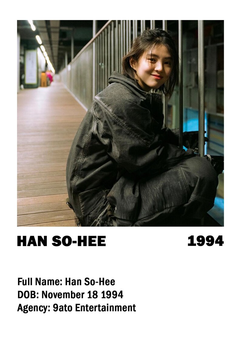 Han So-hee Aesthetic 6x4 Minimalist-style Poster Print - Etsy