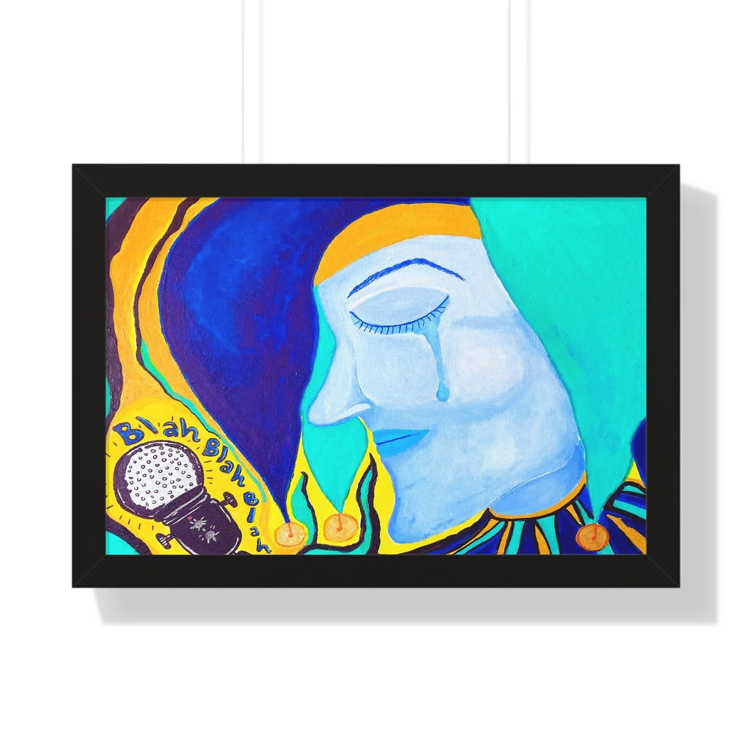Jester Poster/framed Horizontal Poster/ Jester Art/ Wall Art/ Poster ...