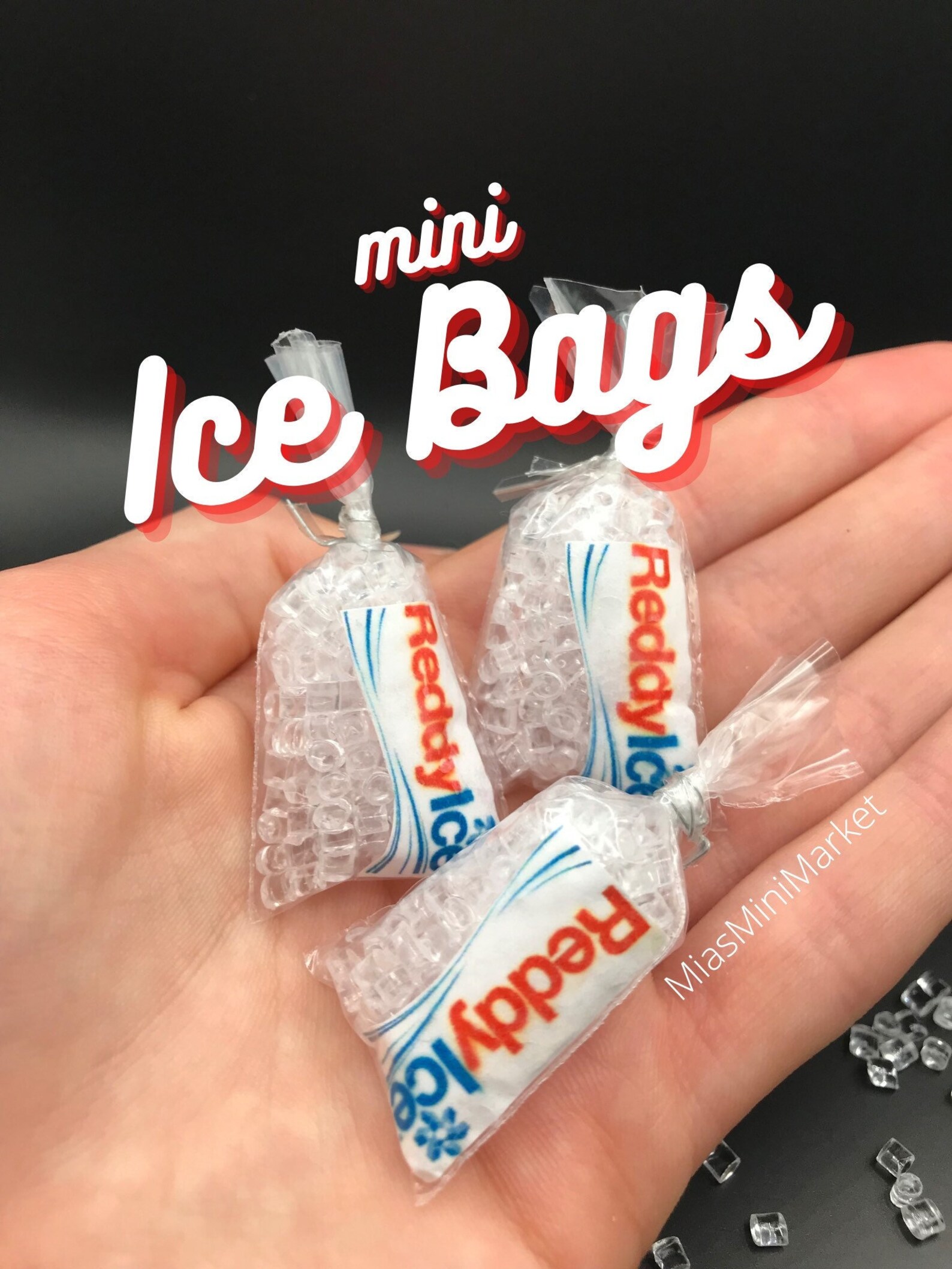 Mini Ice Bags Miniature Doll Food Ice Bags Mini Food Ice - Etsy