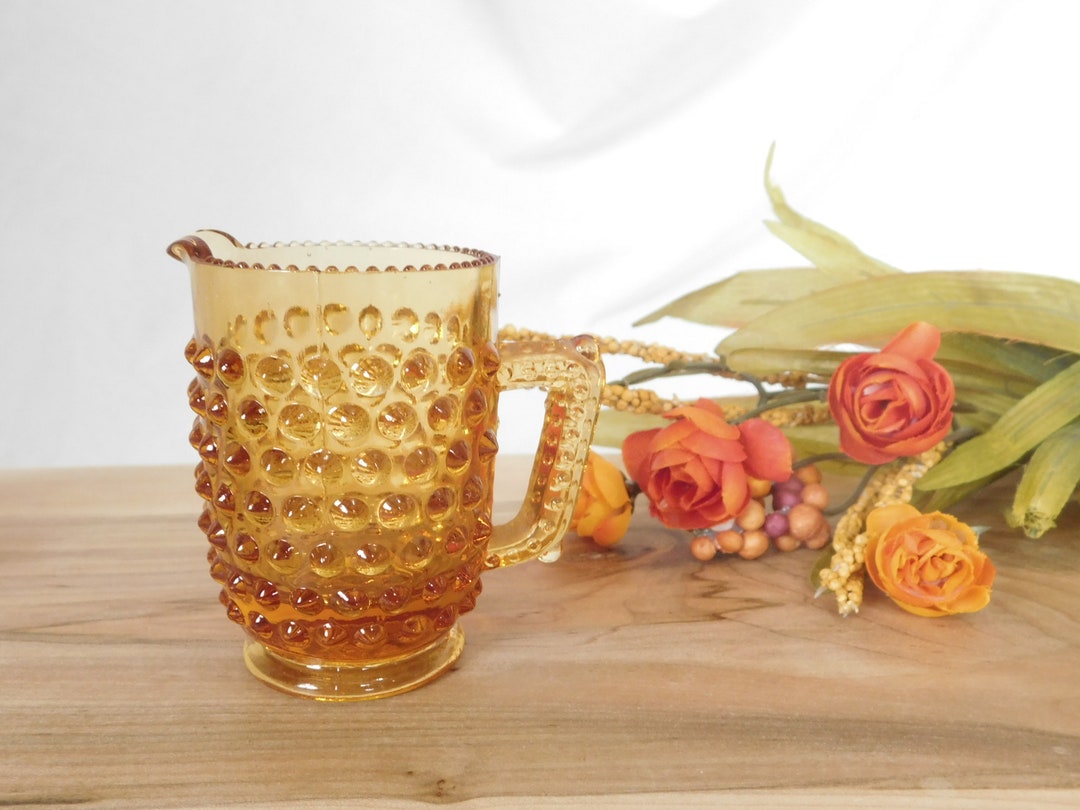 Vintage Creamer, Gold, Glass, Fenton, Collectible, Small Creamer, 2 ...