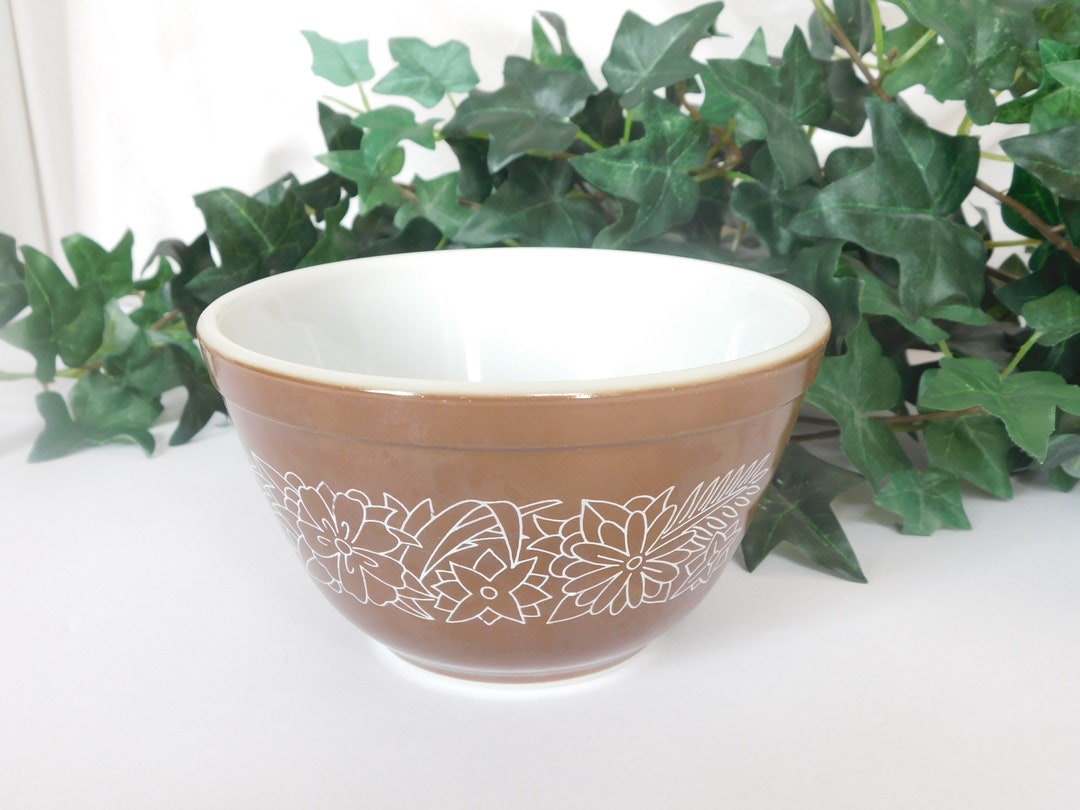 Vintage Pyrex, Woodland, Mixing Bowl, Small, 401, Brown, 750 Mls ...