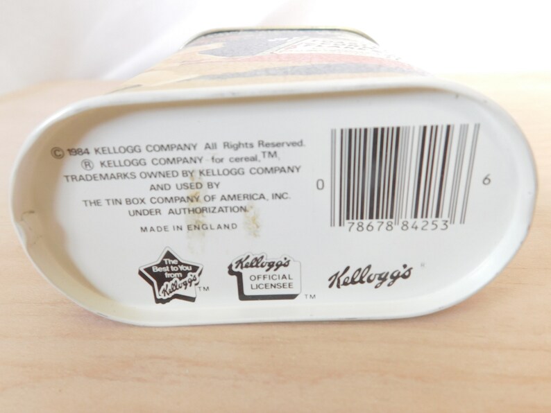 Vintage Tin, Cereal Tin, Kellogg's, Toasted Corn Flakes, 1980's, Made ...