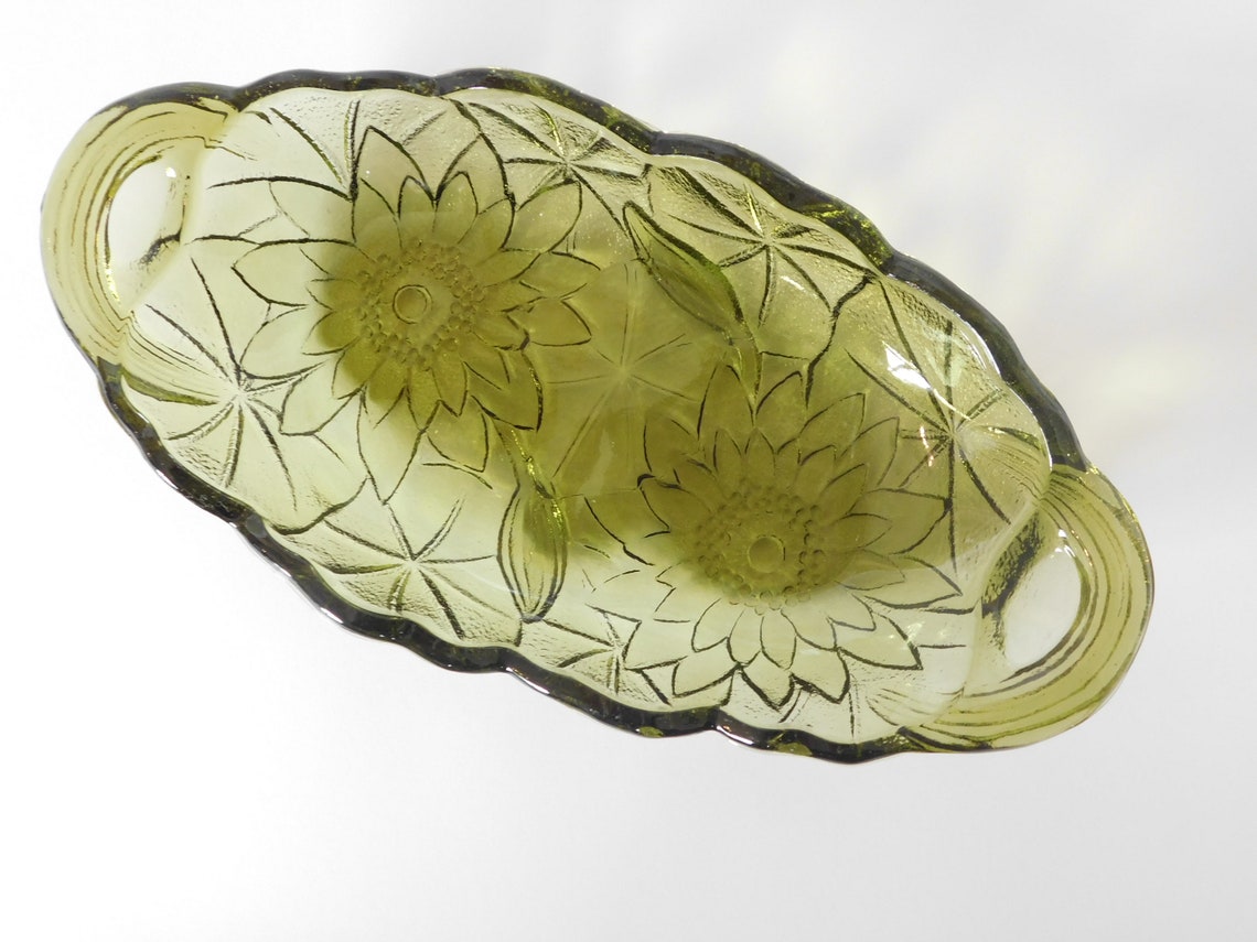 Vintage Relish Dish Flower Dish Indiana Glass Lily Pons - Etsy