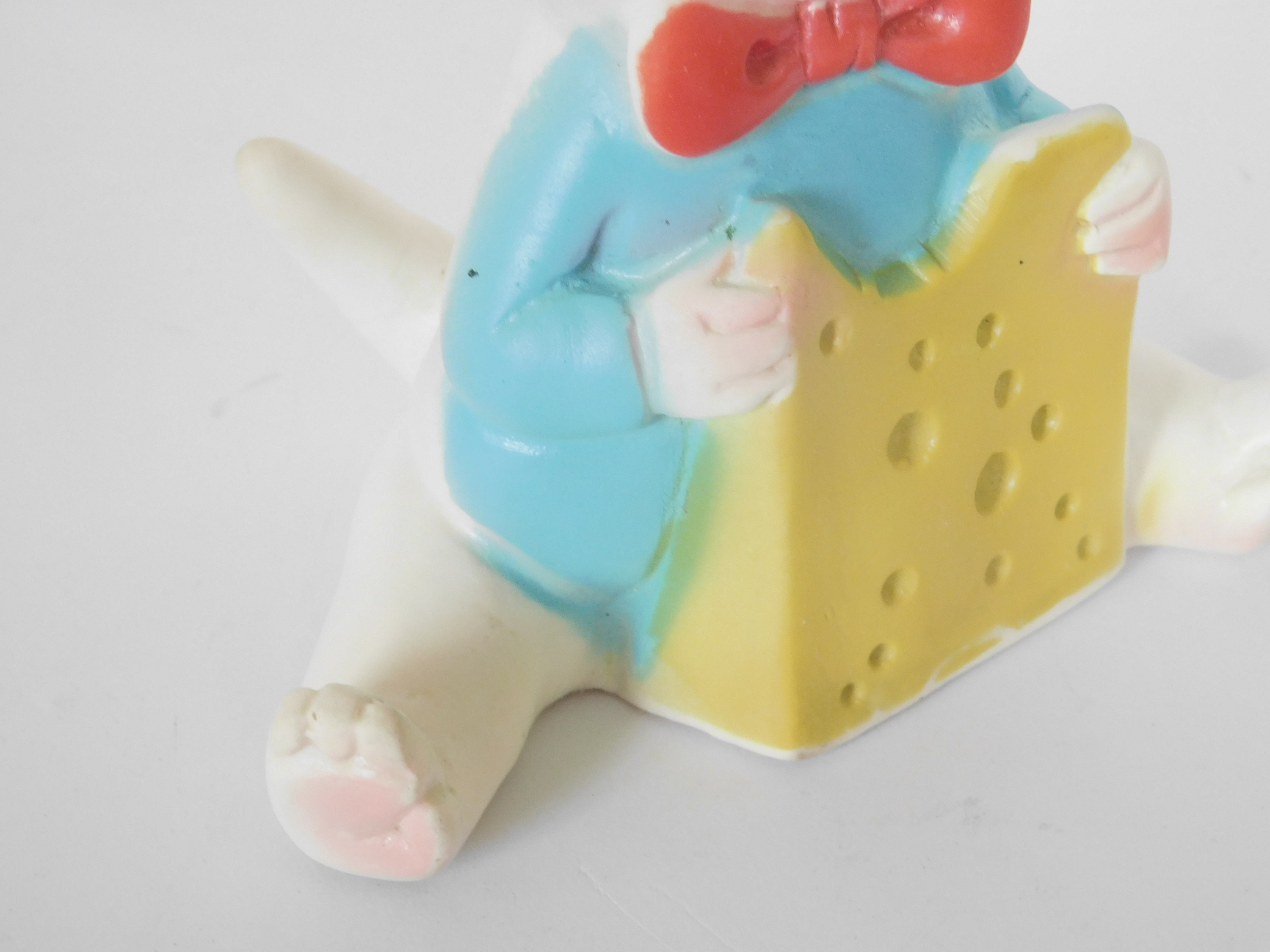 Vintage Squeak Toy Mouse With Cheese Alan Jay Clarolyte - Etsy