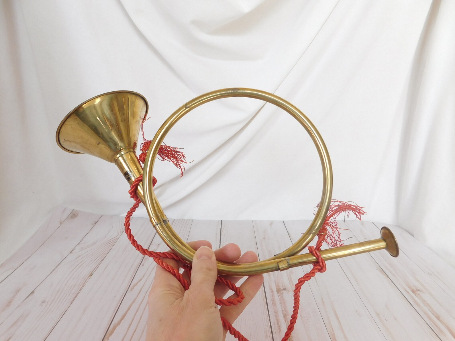 Vintage Horn Brass French Horn Fox Horn Mid Century - Etsy