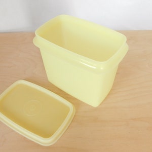 Vintage Tupperware, Container, Yellow, Storage, Rectangular, Fridge ...