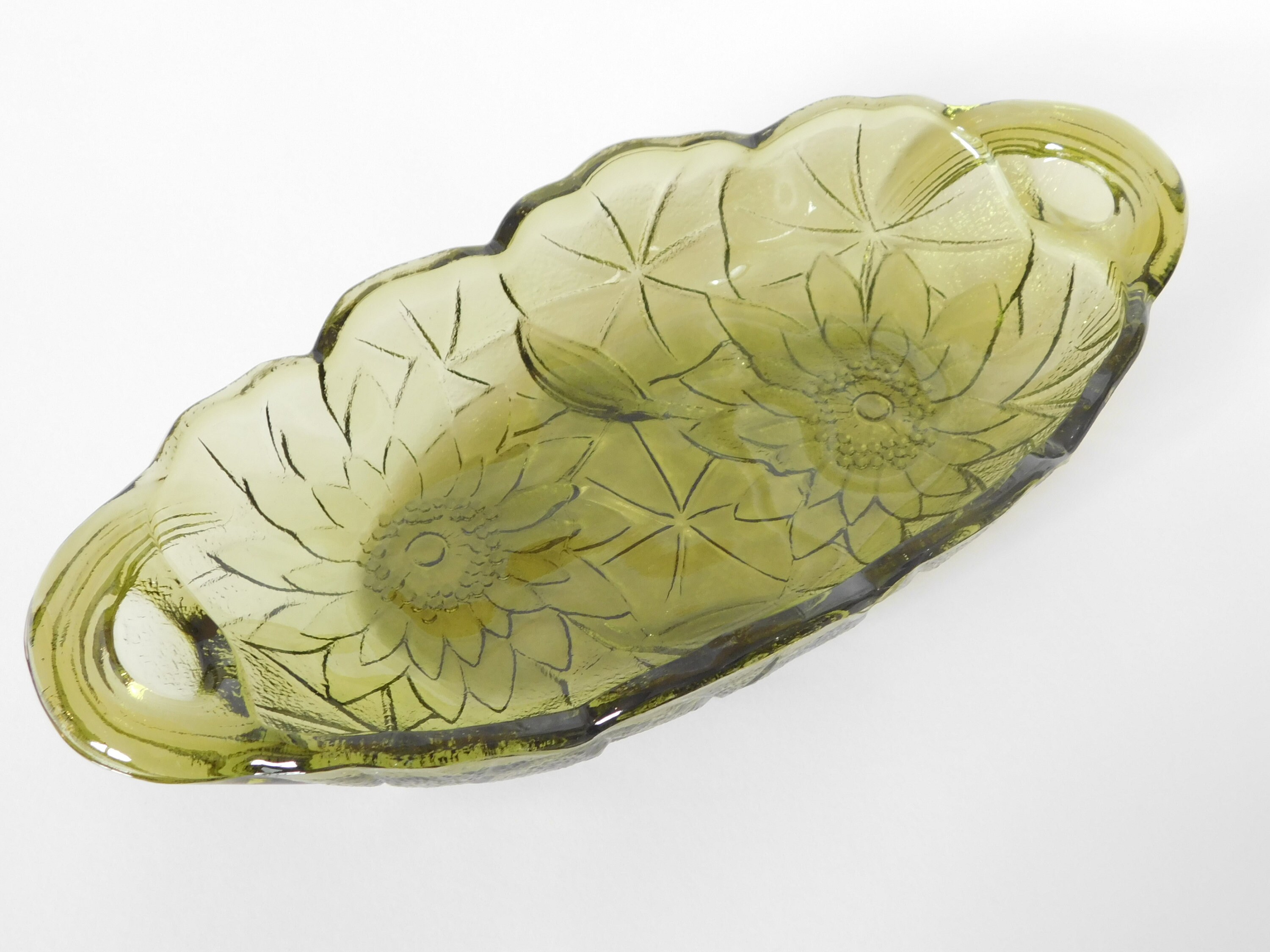Vintage Relish Dish Flower Dish Indiana Glass Lily Pons - Etsy