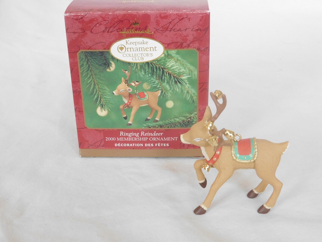 Vintage Ornament, Reindeer, Hallmark, Keepsake Ornament, Box Included ...