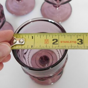 Vintage Cordials, Set of 4, Light Purple, Kings Crown, Thumbprint ...