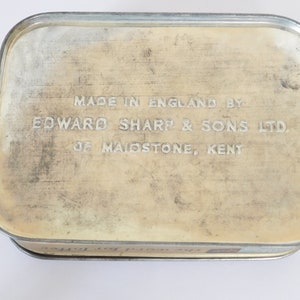 Vintage Tin Box, Toffee Tin, Dog Tin, Dalmatian, Sharps Toffee, Made in ...