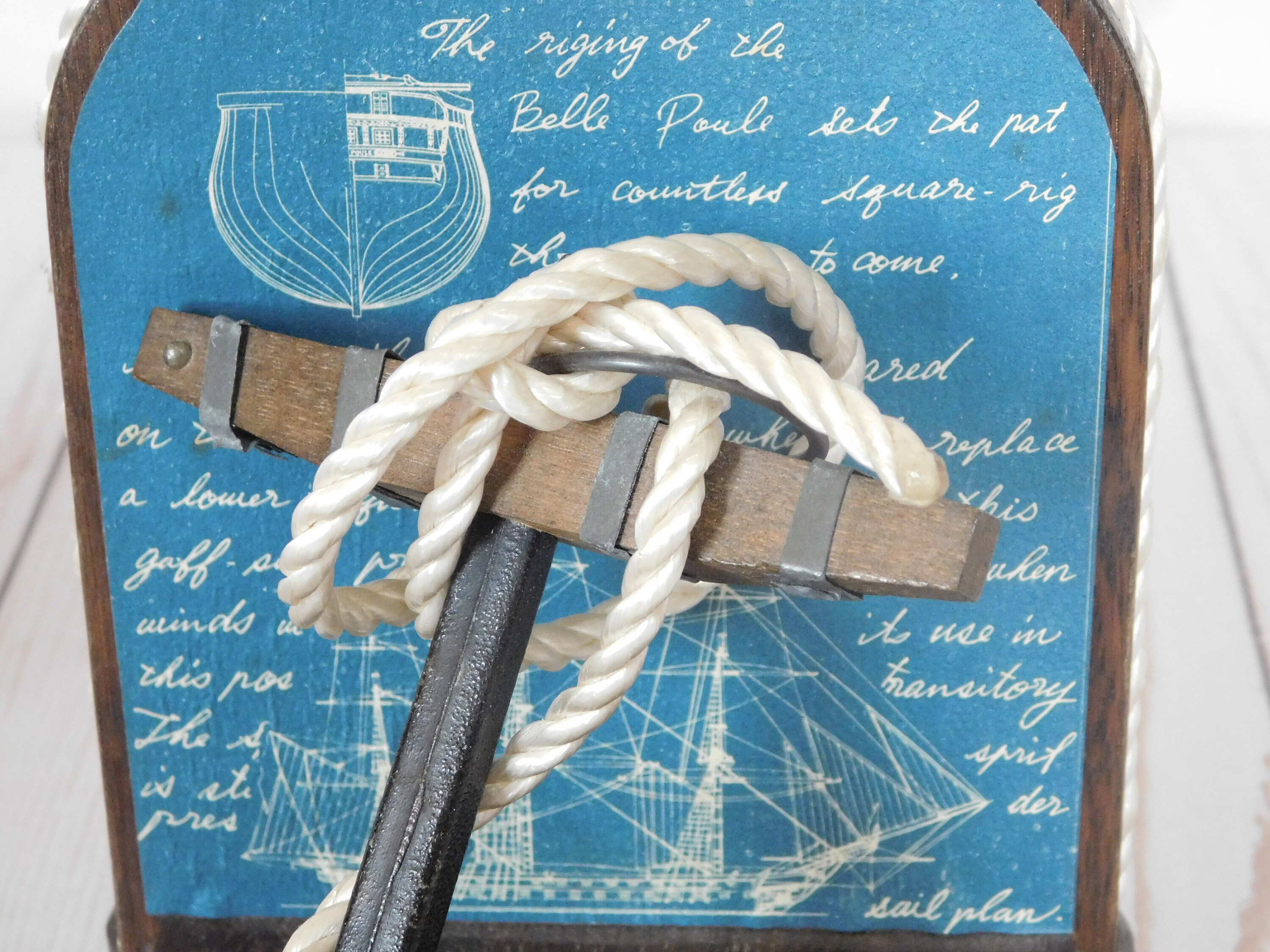 Anchor Bookends Vintage Napcoware Wood Bookends Maritime - Etsy