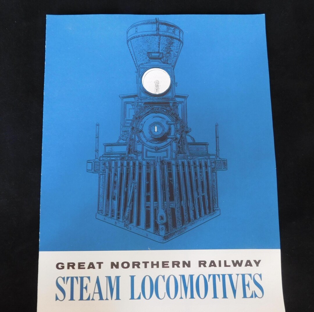 Brochure, Train Memorabilia, Great Northern Railway, Steam Locomotives ...