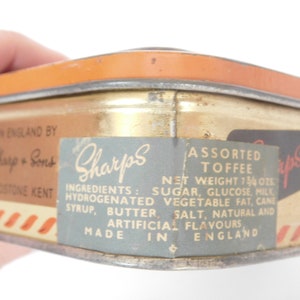 Vintage Tin Box, Toffee Tin, Dog Tin, Dalmatian, Sharps Toffee, Made in ...