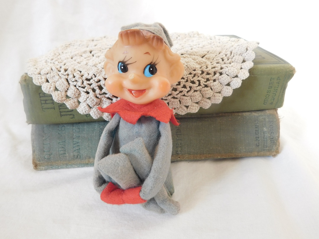 Vintage Elf, Knee Hugger, Christmas, Mid-century, Pixie, Shelf Sitter ...