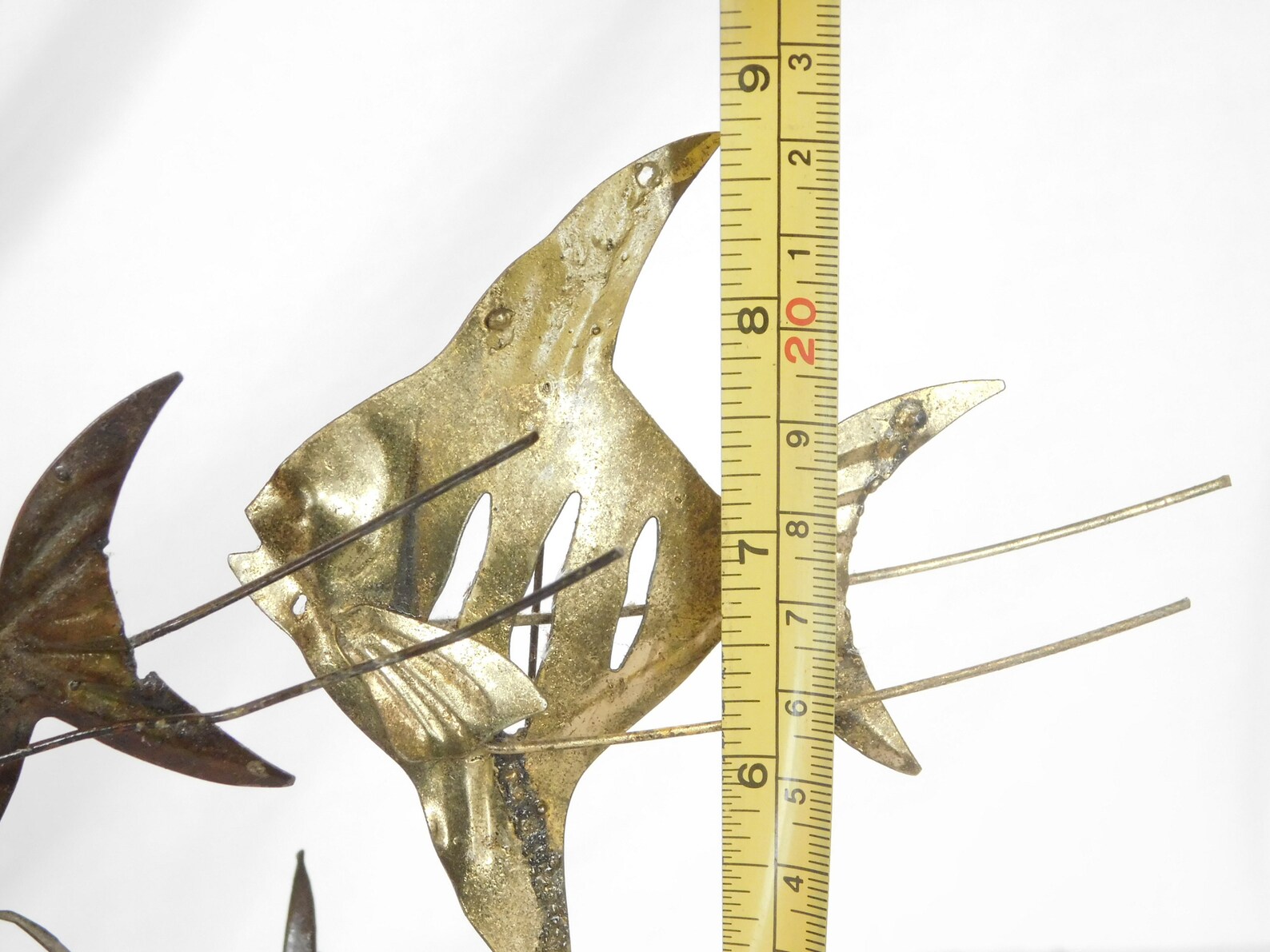 Vintage Brass Fish Fish on Stand Wood Stand 70's Decor - Etsy