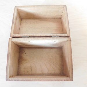 Vintage Recipe Box, Wood, Kitchen, Storage, Organization, Home Decor ...