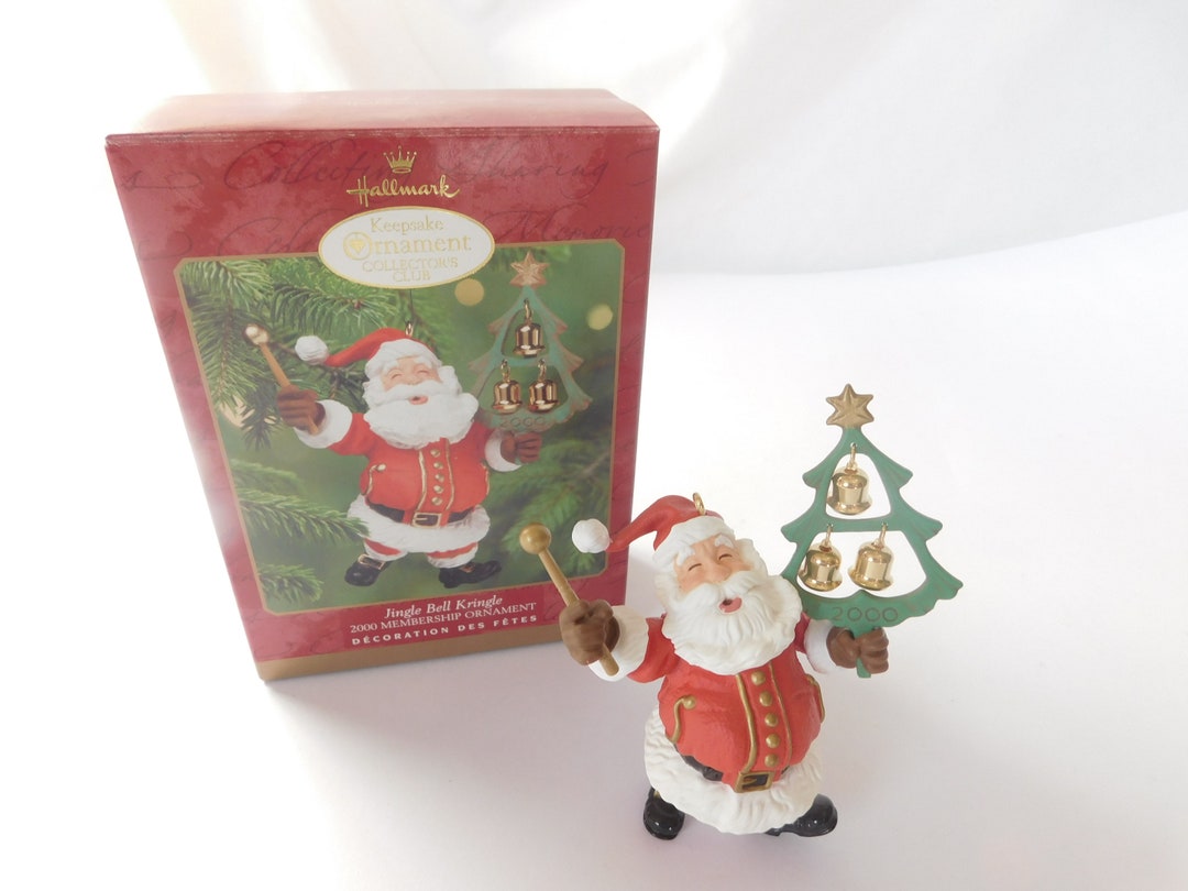 Vintage Hallmark, Ornaments, Keepsake, Jingle Bell Kringle, Santa Claus ...