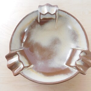 Vintage Ashtray, Frankoma, Mid-century, Pottery, 458, Beige and Brown ...