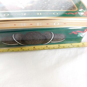 Vintage Tin, Oreo, Christmas, Rectangular, 1990's, Santa Tin, Metal Box ...