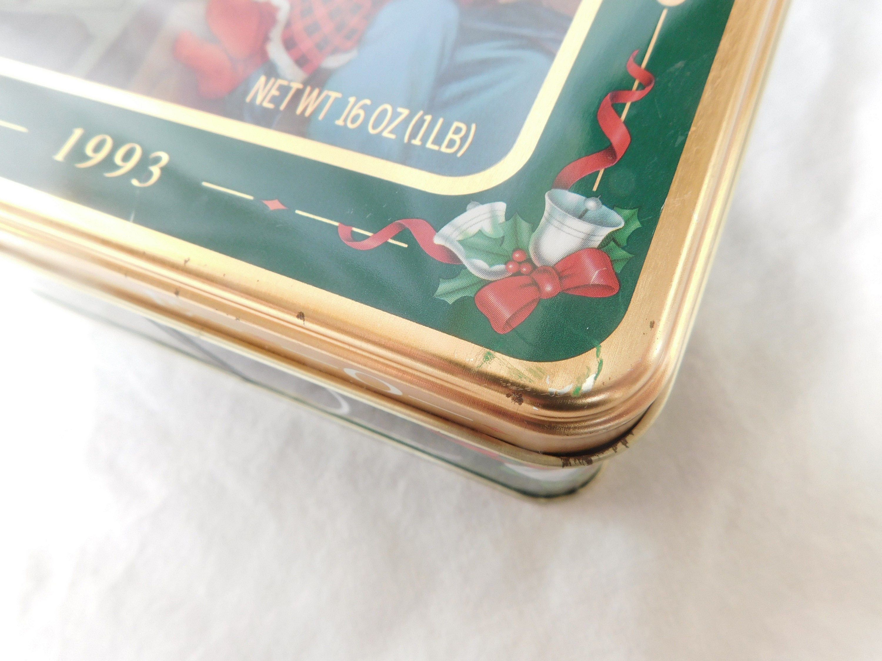 Vintage Tin, Oreo, Christmas, Rectangular, 1990's, Santa Tin, Metal Box ...