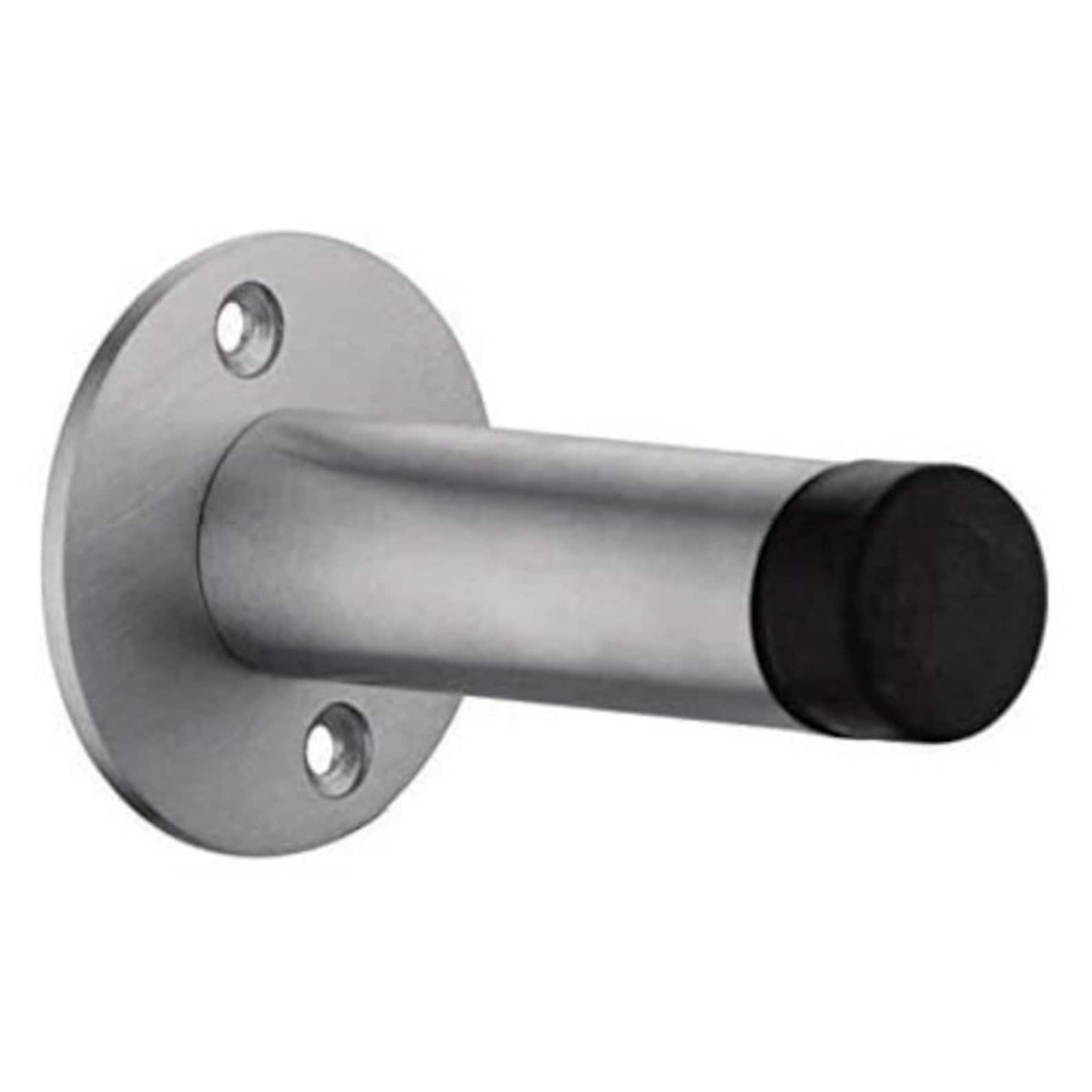 Satin Stainless Steel Wall Mounted Door Stop With Rubber Stopper UK - Etsy