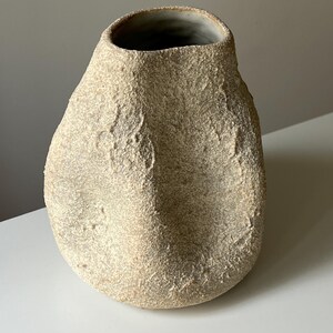 White Textured Ceramic Vase Unique Ceramic Art - Etsy