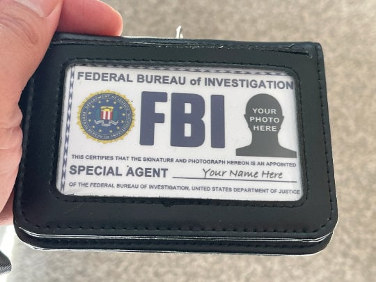 Realitstic Personalised FBI Plastic ID Card With or Without - Etsy UK