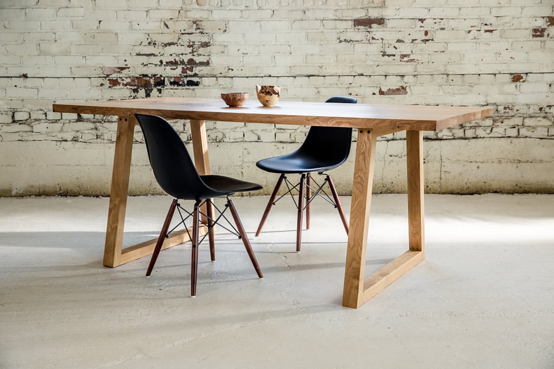 White Oak Farmhouse Dining Table - Rustic Solid Wood Kitchen Table - Etsy