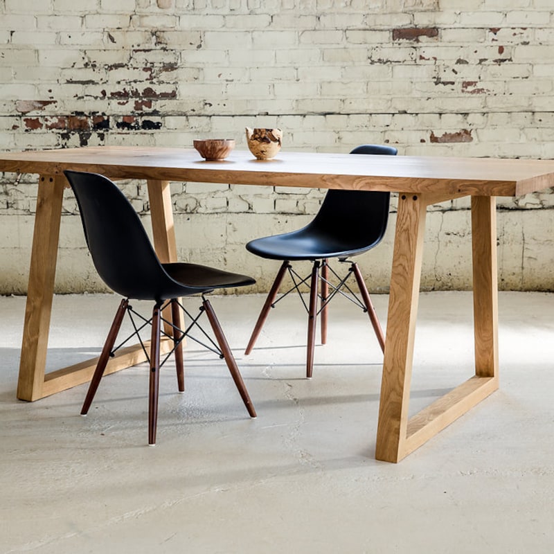 Solid Wood Dining Table - Etsy