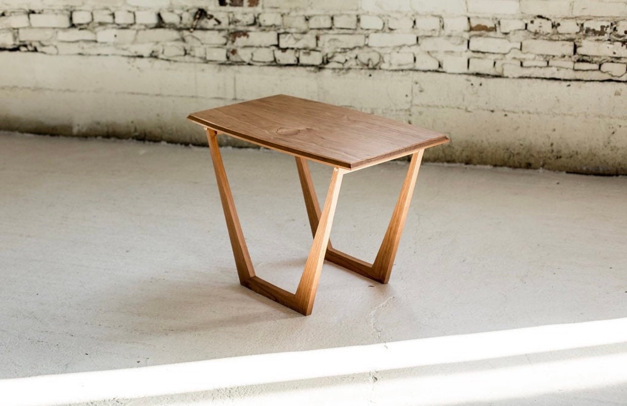 Minimalist End Table / Mid Century Modern End Table / Scandinavian Side ...