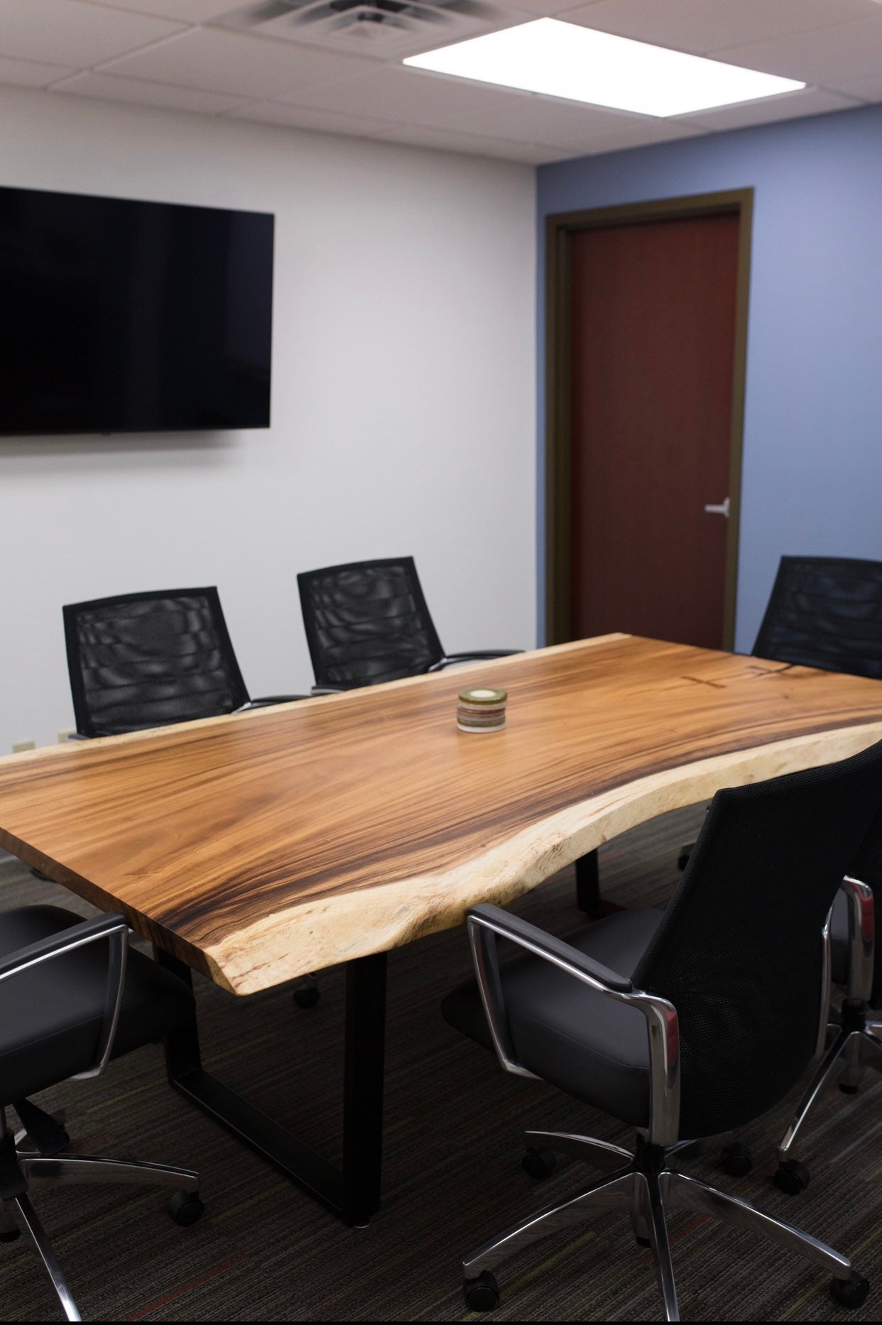 Live Edge Conference Table - Black Walnut | Monkeypod | Maple | Oak ...