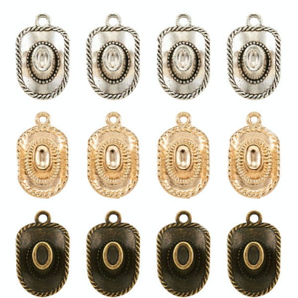 Cowboy Hat Charm - Etsy