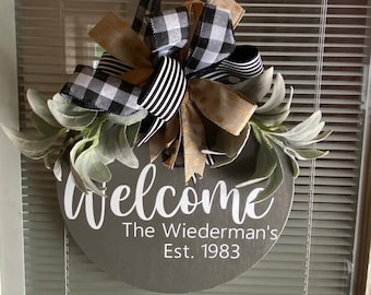 Personalized Hanging Door Sign - Etsy
