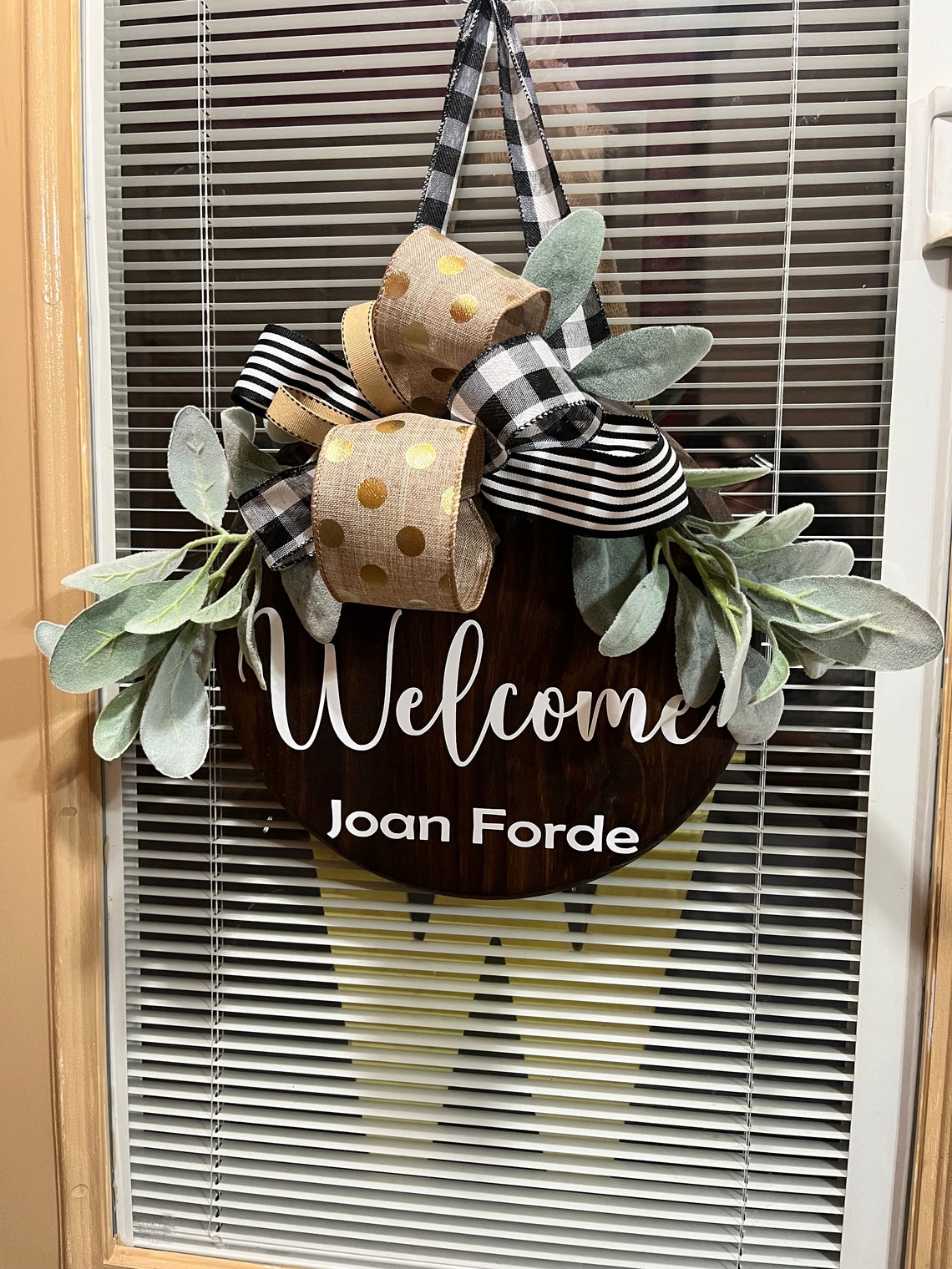 Personalized Hanging Door Sign - Etsy