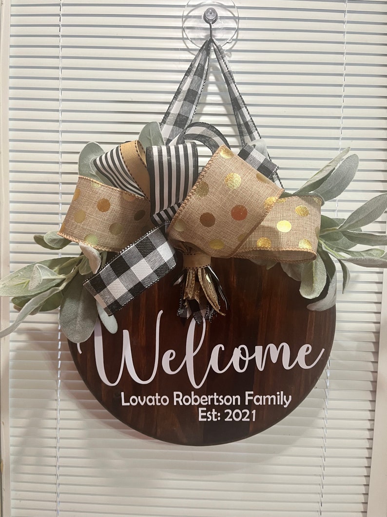 Personalized Hanging Door Sign - Etsy