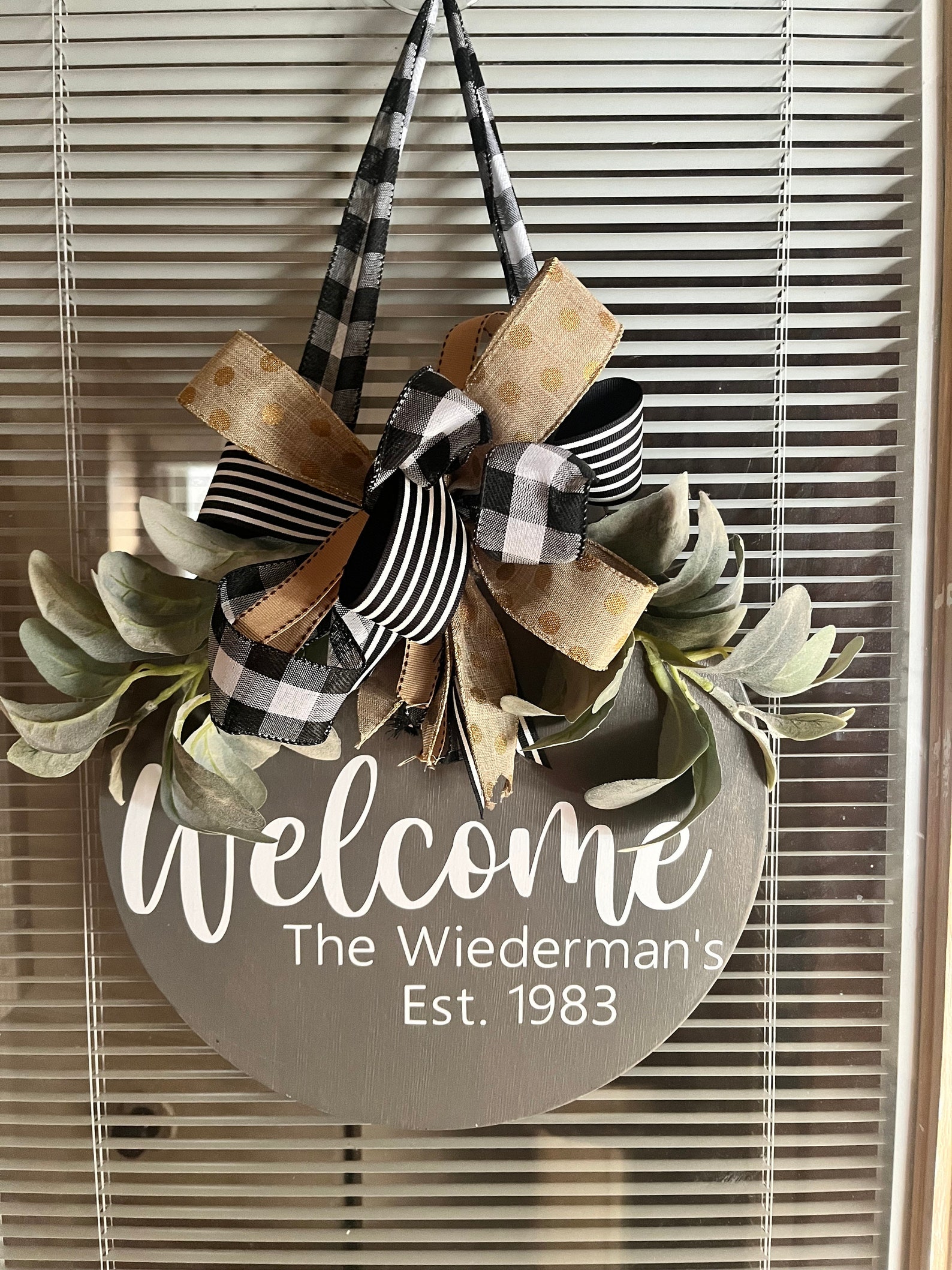 Personalized Hanging Door Sign - Etsy