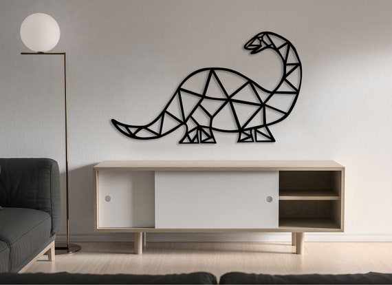 Geometric Dinosaur Cut Svg Dxf File Wall Sticker Pdf - Etsy