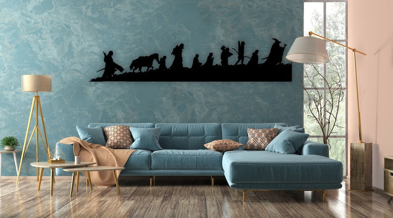 LOTR Characters Cut Svg Dxf File Wall Sticker Pdf Silhouette - Etsy