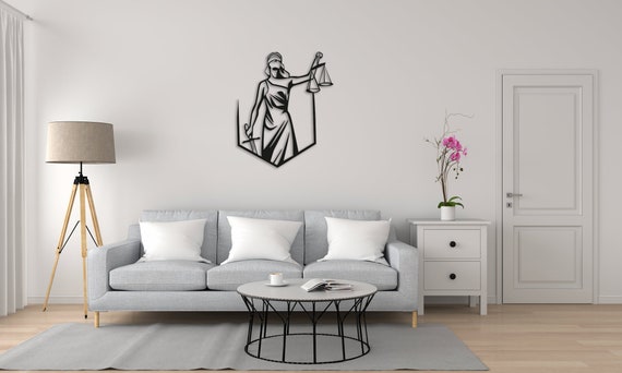Themis Cut Svg Dxf File Wall Sticker Pdf Silhouette Template | Etsy