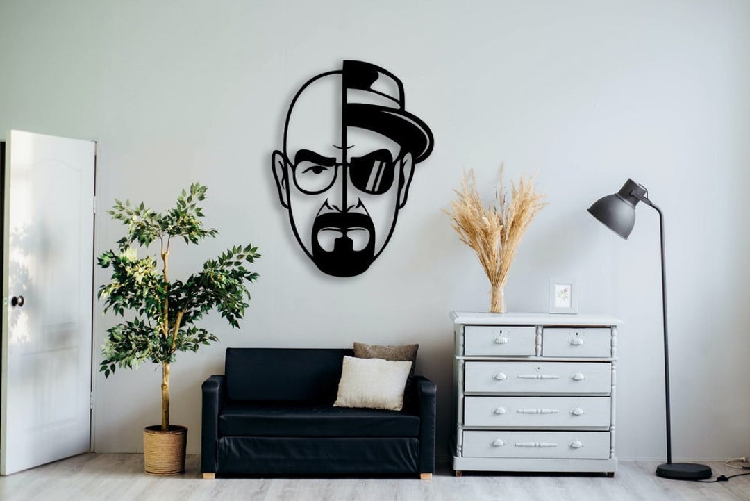 Breaking Bad Cut Svg Dxf File Wall Sticker Pdf Silhouette Template Cnc ...