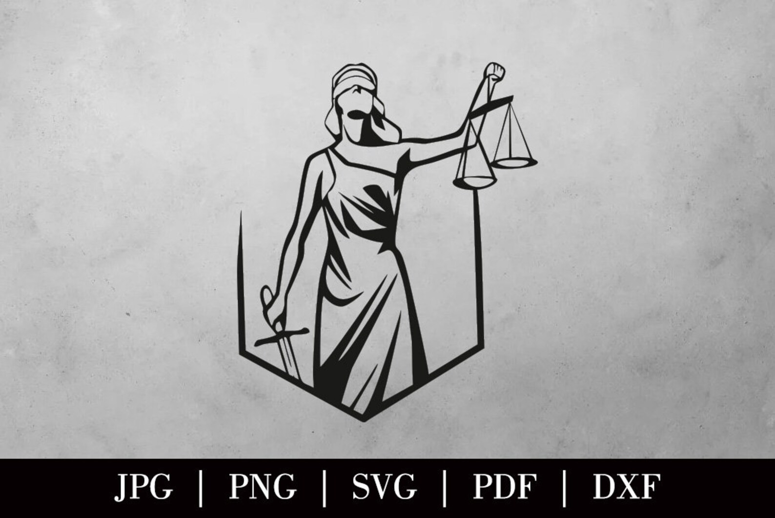 Themis Cut Svg Dxf File Wall Sticker Pdf Silhouette Template | Etsy