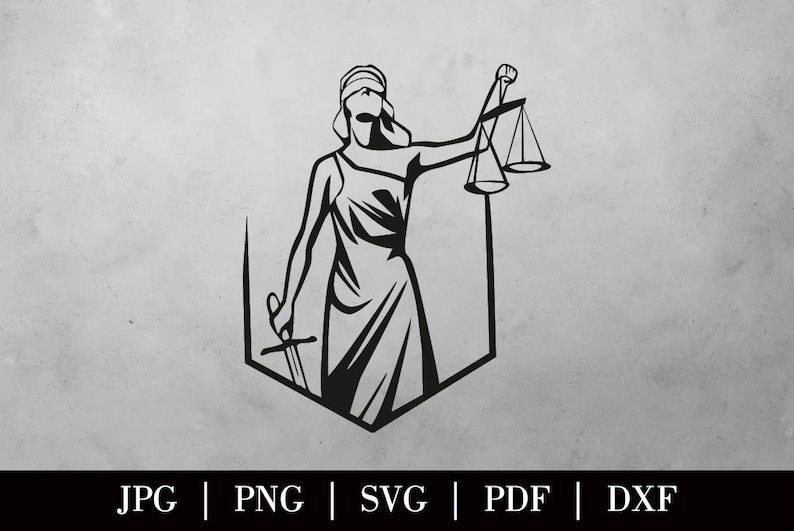 Themis Cut Svg Dxf File Wall Sticker Pdf Silhouette Template - Etsy