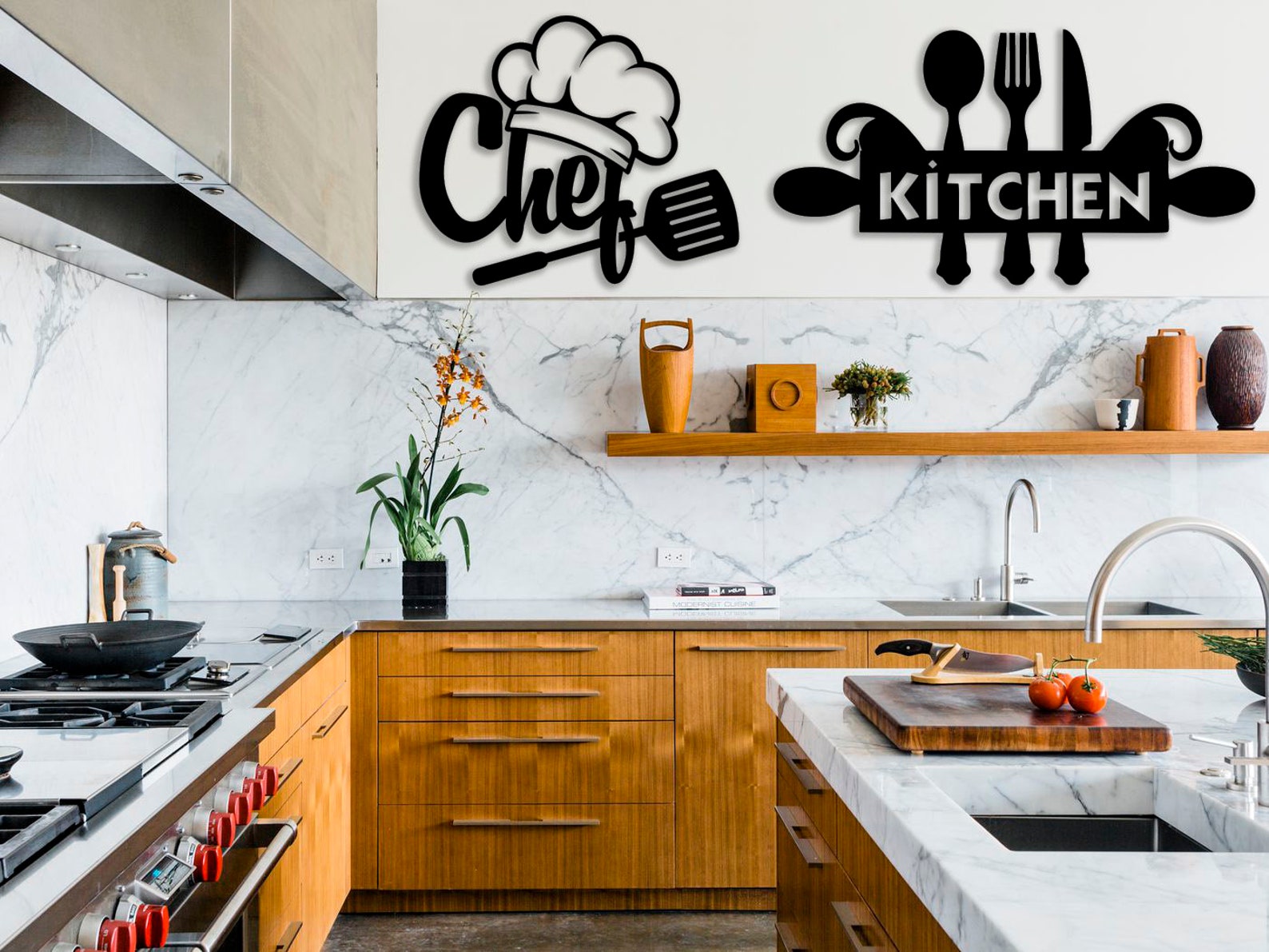 Kitchen Chef Cut Svg Dxf File Wall Sticker Pdf Silhouette - Etsy