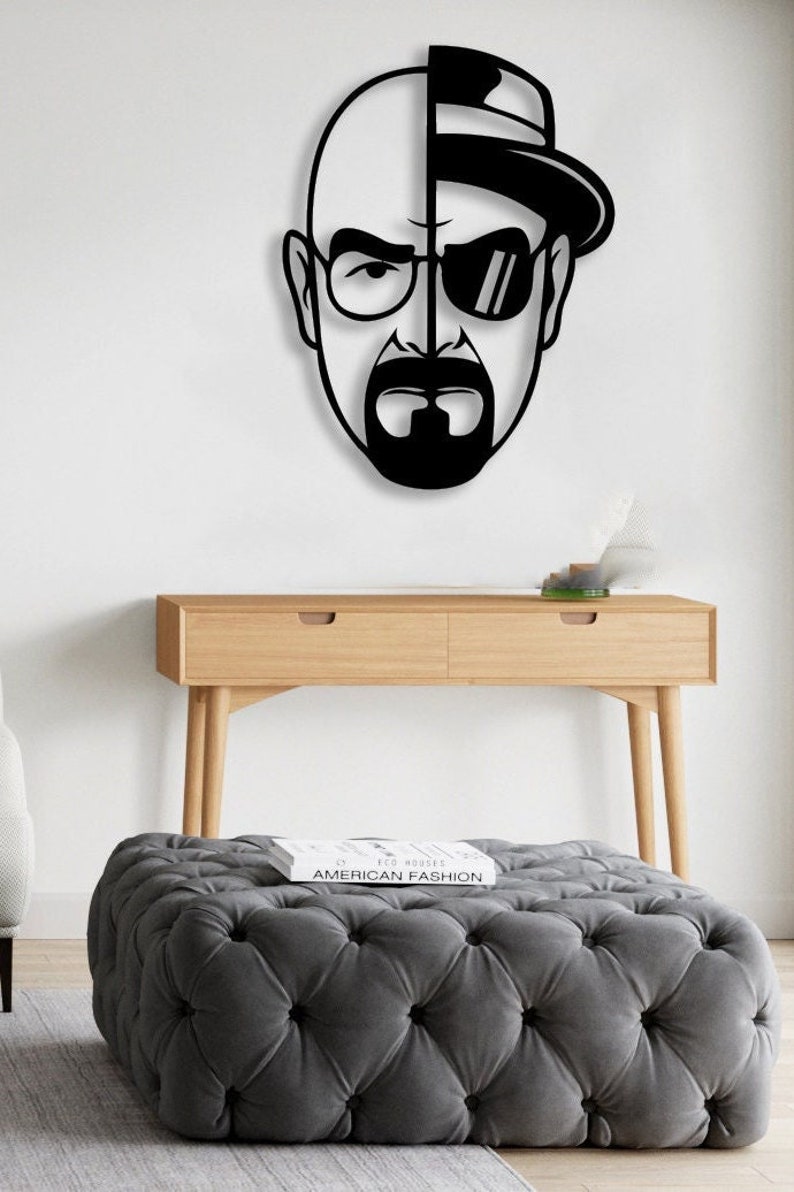 Breaking Bad Cut Svg Dxf File Wall Sticker Pdf Silhouette Template Cnc ...