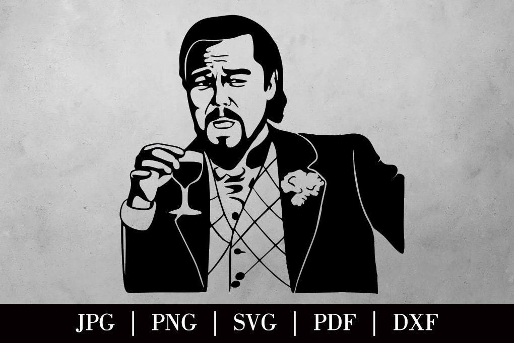 Leonardo Dicaprio Laughing Cut Svg Dxf File Wall Sticker Pdf - Etsy UK