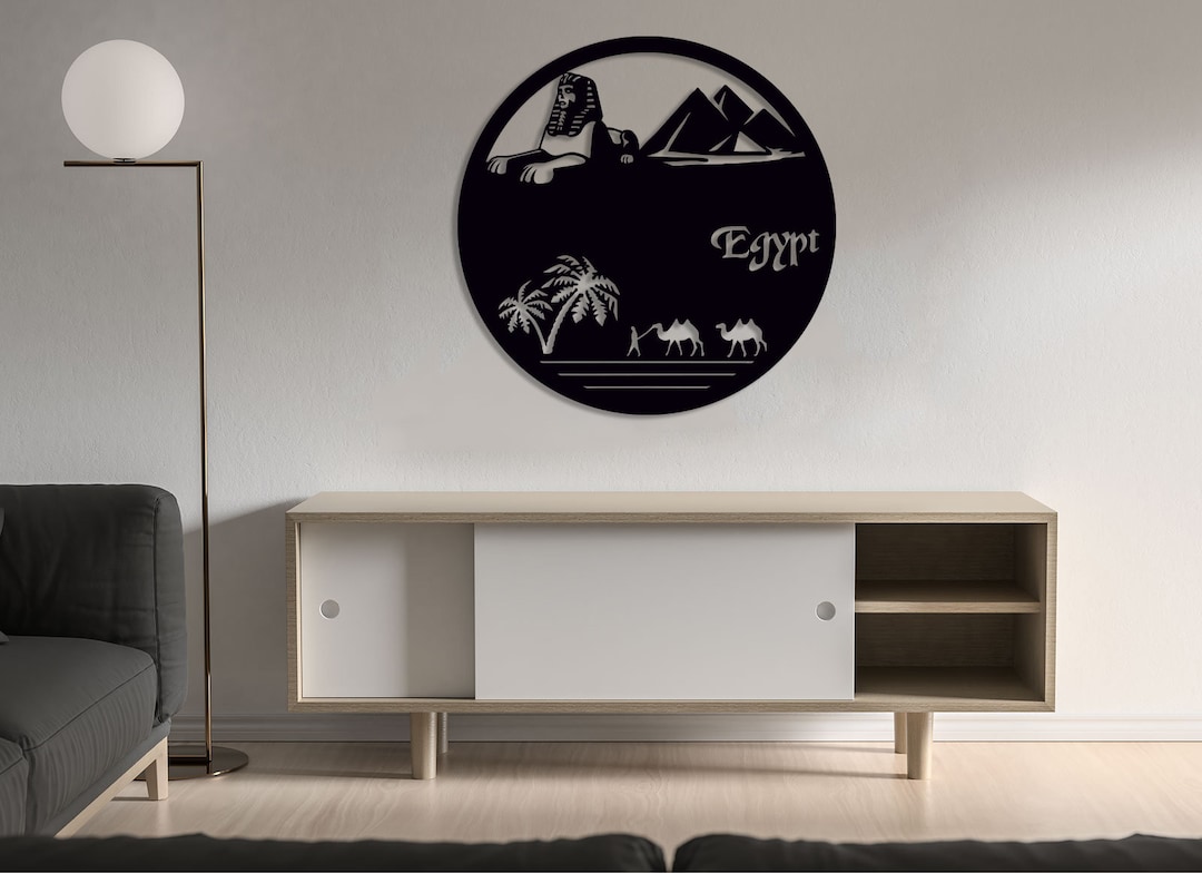 Egypt Pyramids Cut Svg Dxf File Wall Sticker Pdf Silhouette Template ...