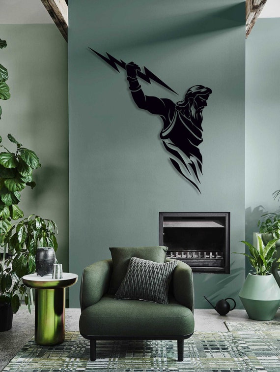 Zeus Cut Svg Dxf File Wall Sticker Pdf Silhouette Template Cnc - Etsy