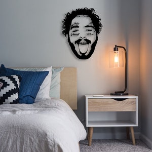 Post Malone Cut Svg Dxf File Wall Sticker Pdf Silhouette Template Cnc ...